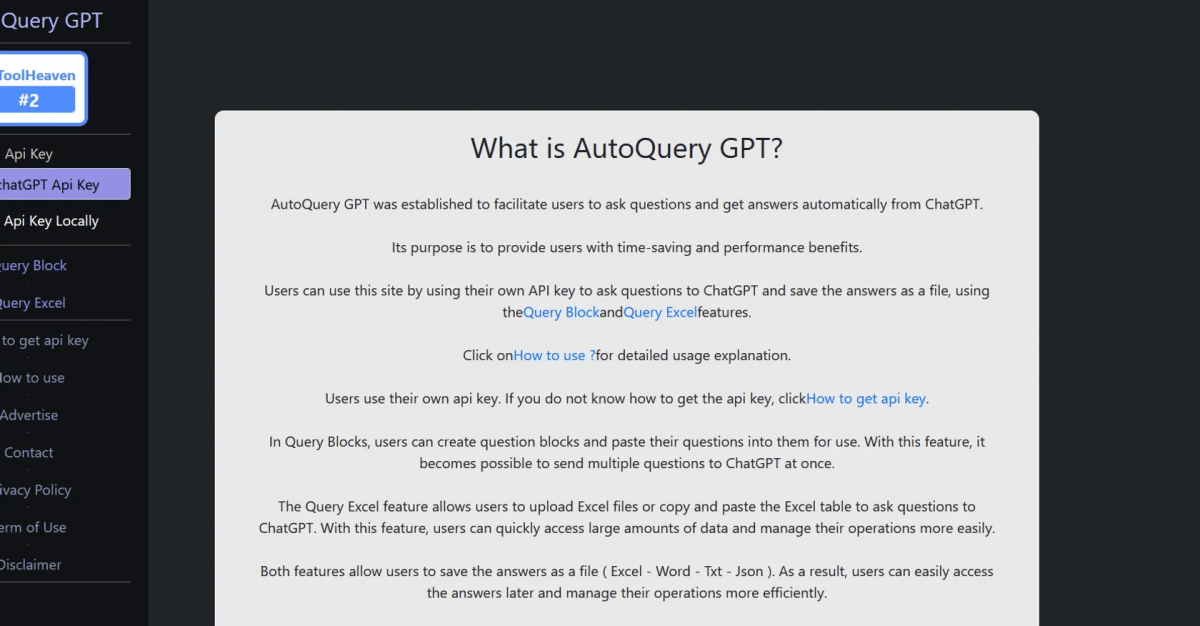 AutoQuery GPT - Aitoolz.ru