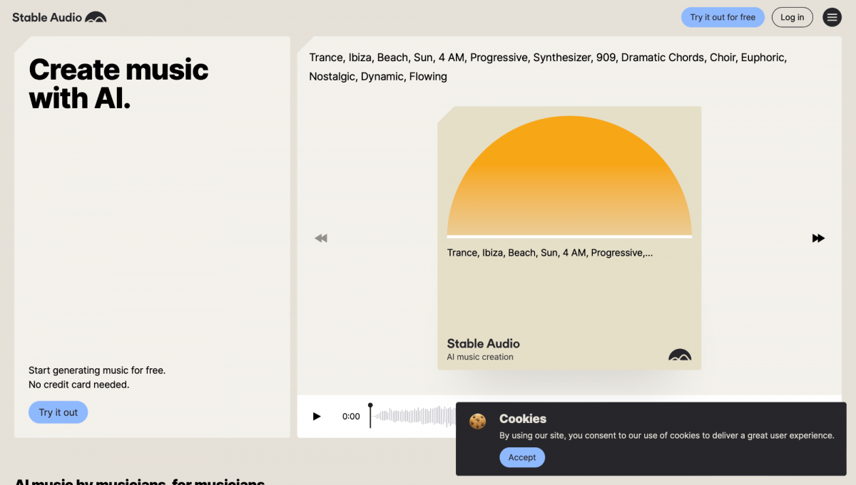 Stable Audio - Aitoolz.ru