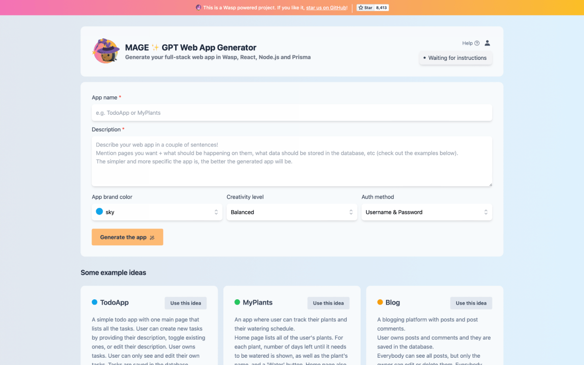 GPT Web App Generator - Aitoolz.ru